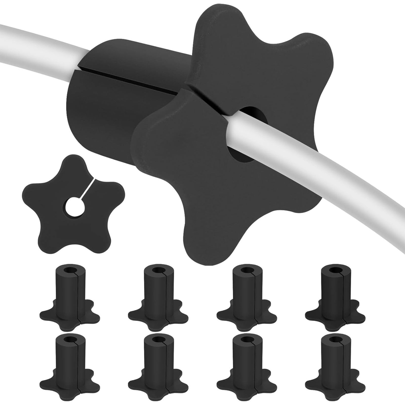 Pack of 10 Silicone Star Shaped Cable Entry Sleeves 16mm Wall Hole ...