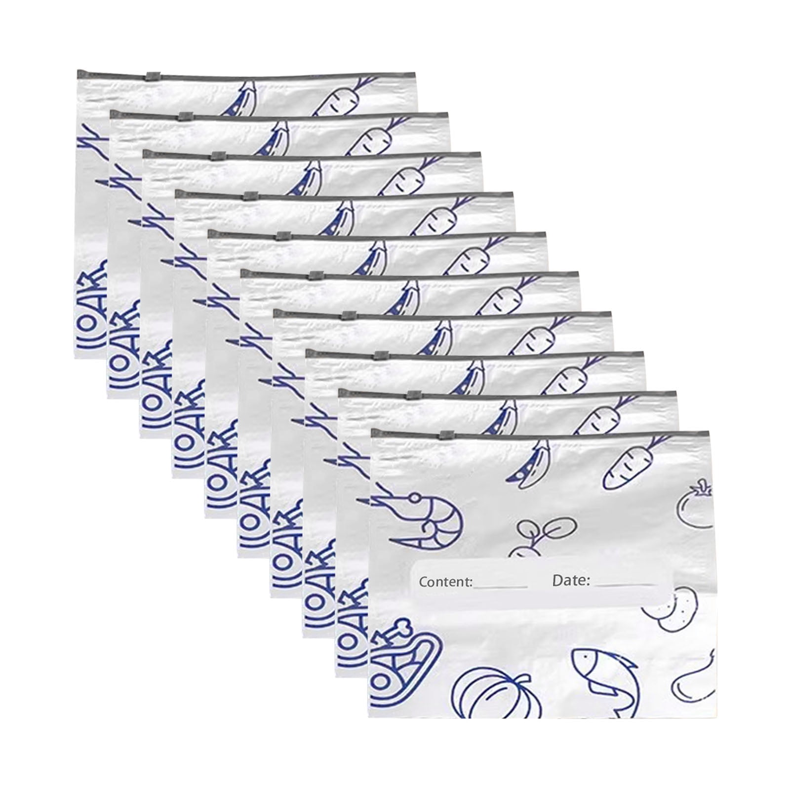 Pack of 10 Small Size Aluminum Recyclable Sacks for Permanent ...