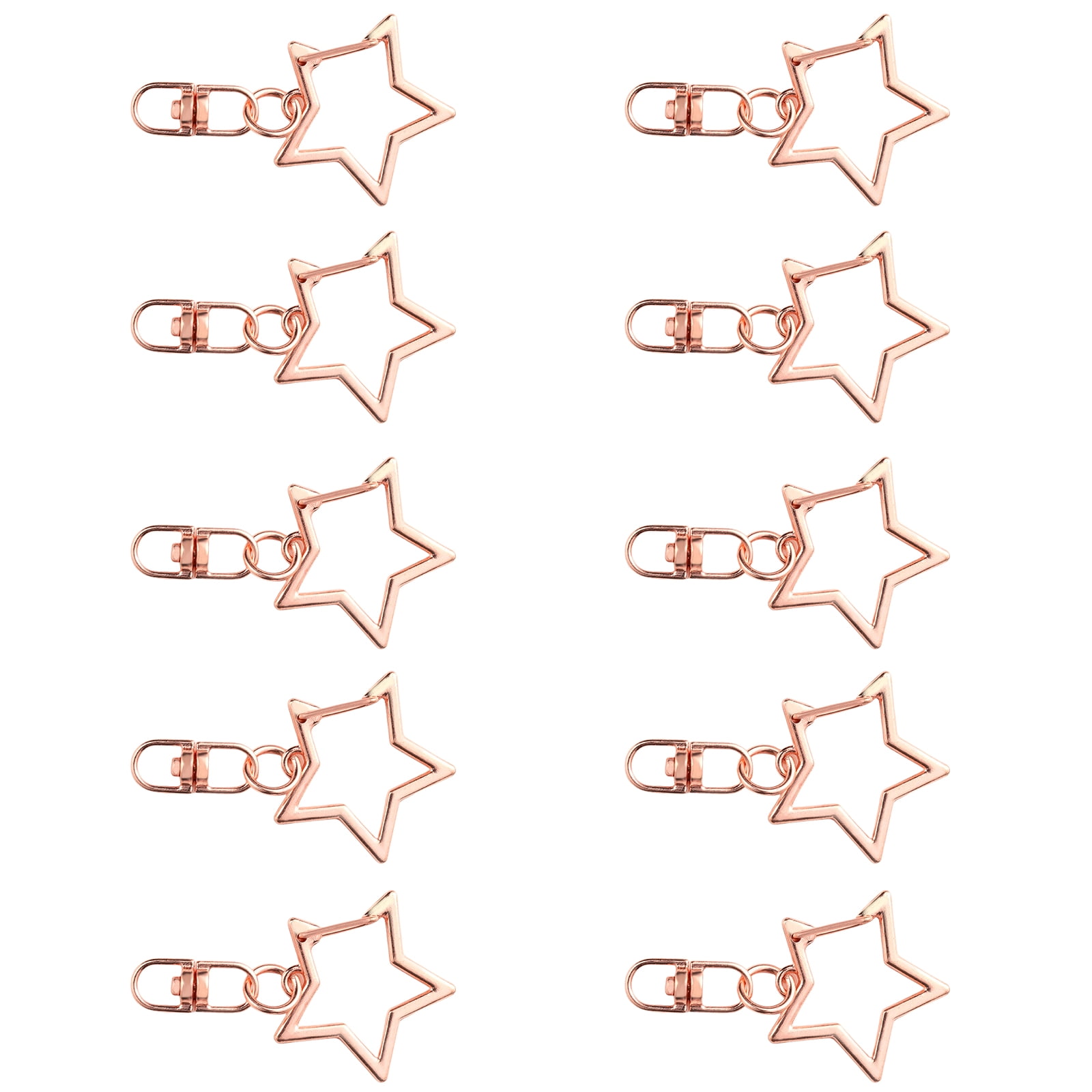 Pack of 10 Star Shape Key Accessory Featuring Artistic Figure 8 Designs ...