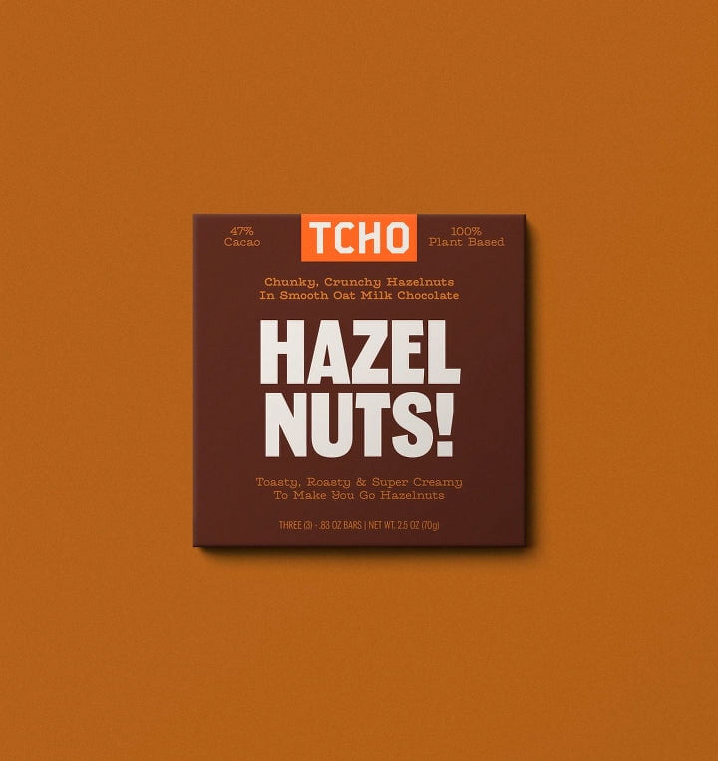 (Pack of 10), Tcho Hazel Nuts! Oat Milk Chocolate, 2.5 oz - Walmart.com