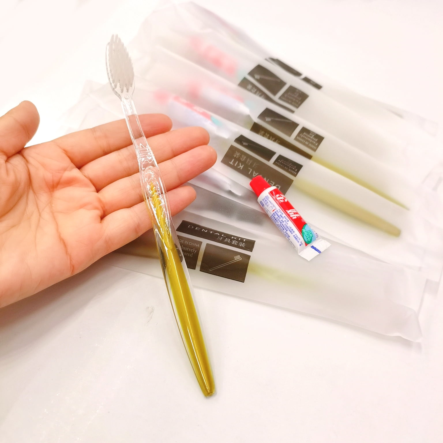 Pack of 10,Travel Small Size High Quality Toothbrush and 3gram/0 ...