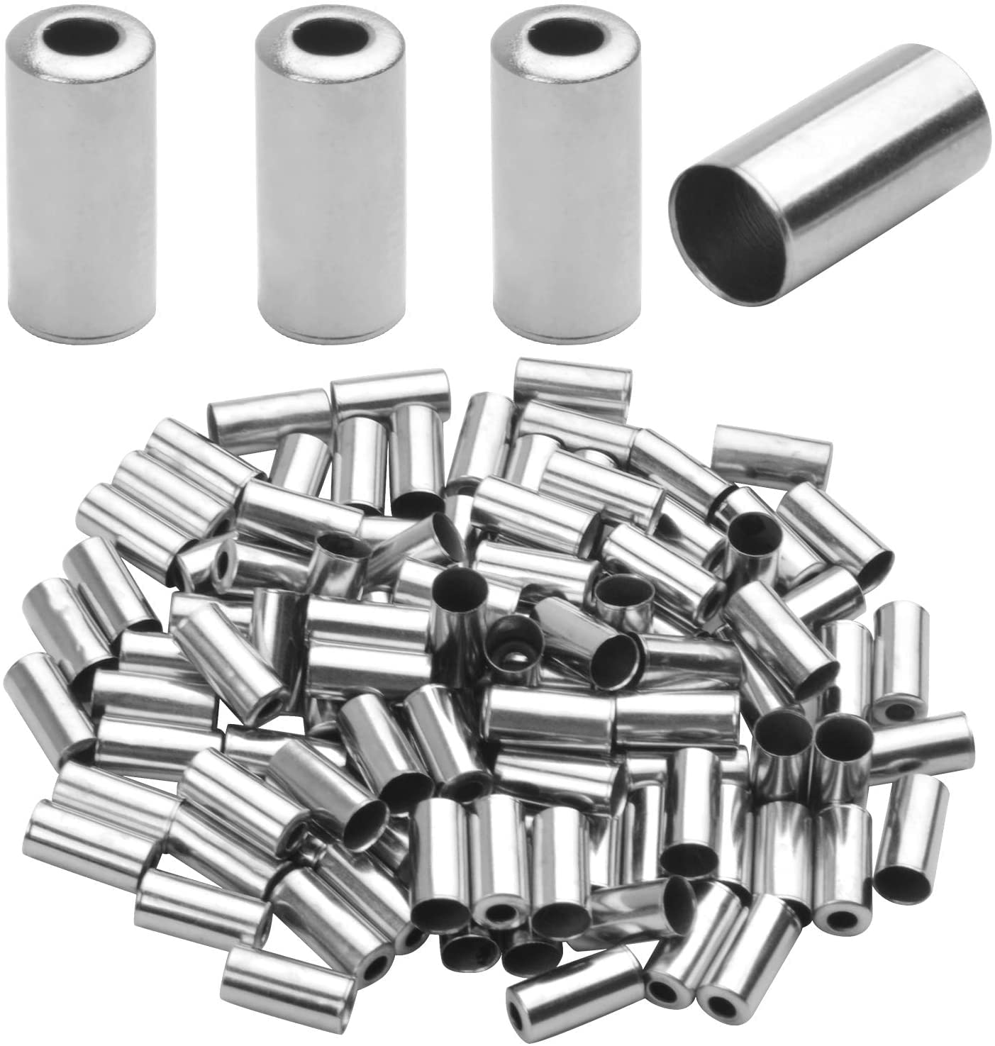 Pack of 100 5mm Bike Brake Cable Housing Ferrule End Caps (5mm ...
