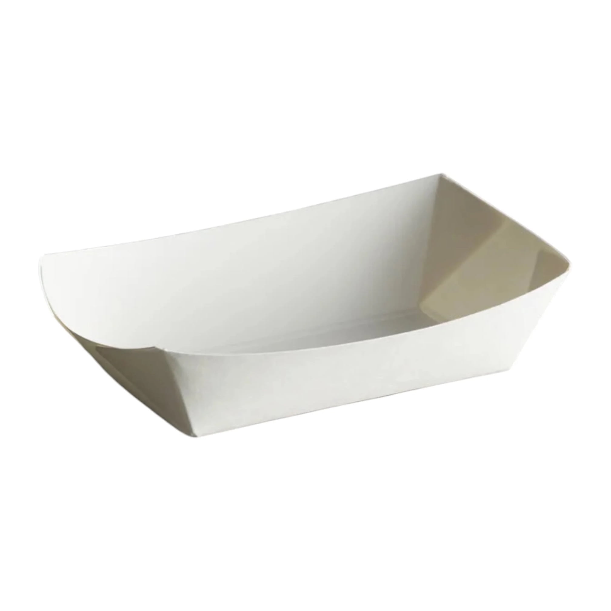 Pack of 100 (6 oz.) White Paper Food Tray, Made in USA, Charcuterie ...