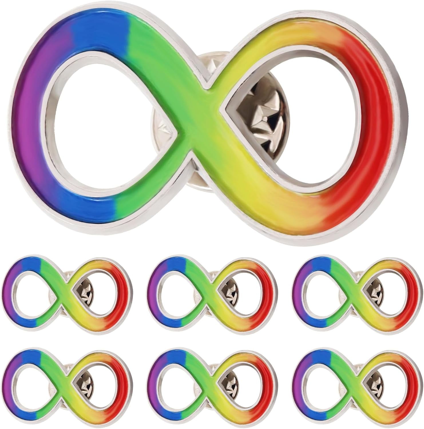 Pack of 100 Autism Symbol Lapel Pins Bulk Autistic Autism/Asperger’s ...