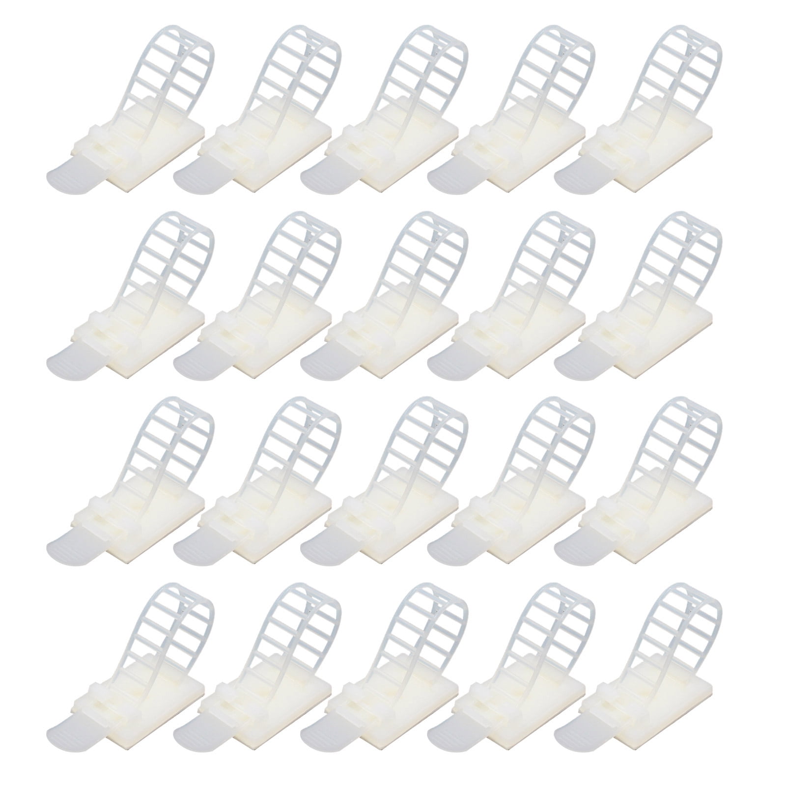Pack of 100 Cable Clamps with Adjustable Designs Adhesive Cable Holder ...
