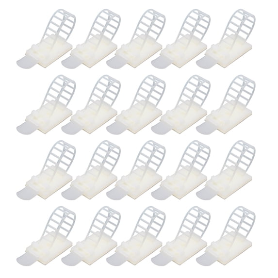 Pack of 100 Cable Clamps with Adjustable Designs Adhesive Cable Holder ...