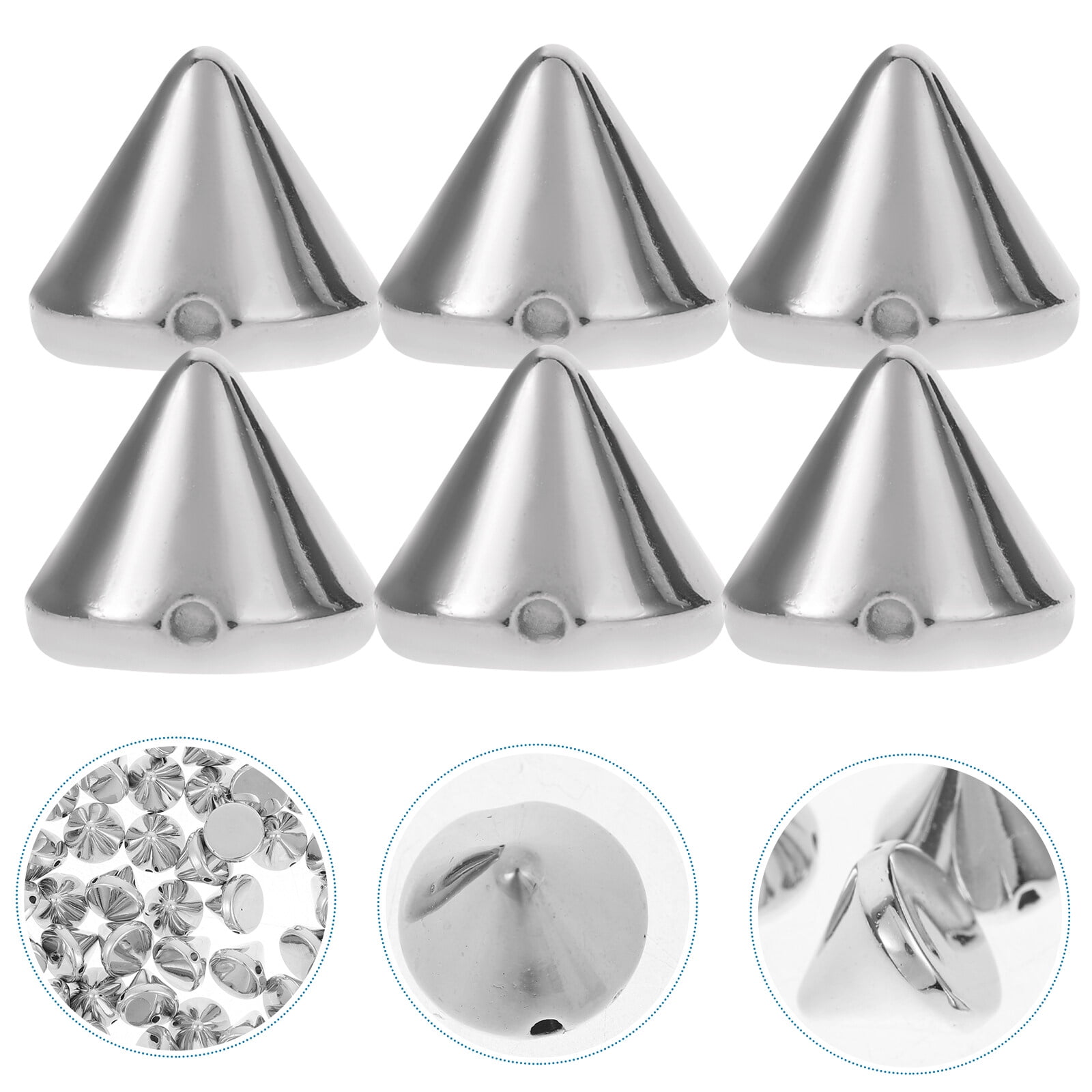 Pack of 100 Cone Spikes Spike Cone Spike Studs Beads Cone Spikes Punk ...