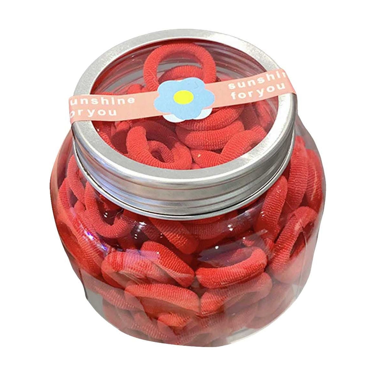 Pack of 100 Elastic Thick Hair Bobbles Thick Hair Large Hair Ties Bands ...