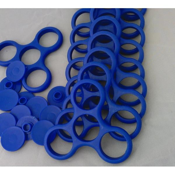 Pack of 100 Fidget Hand Spinner Blue Frame with 2 Caps - Walmart.com