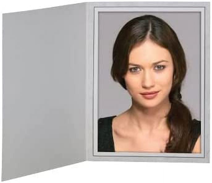 Pack of 100 Gray Cardboard Photo Folder Frame for 8x10 Photo -Special ...