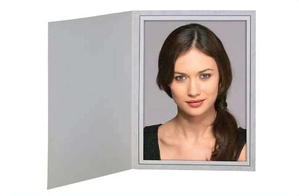 Pack of 100 Gray Cardboard Photo Folder Frame for 8x10 Photo -Special ...