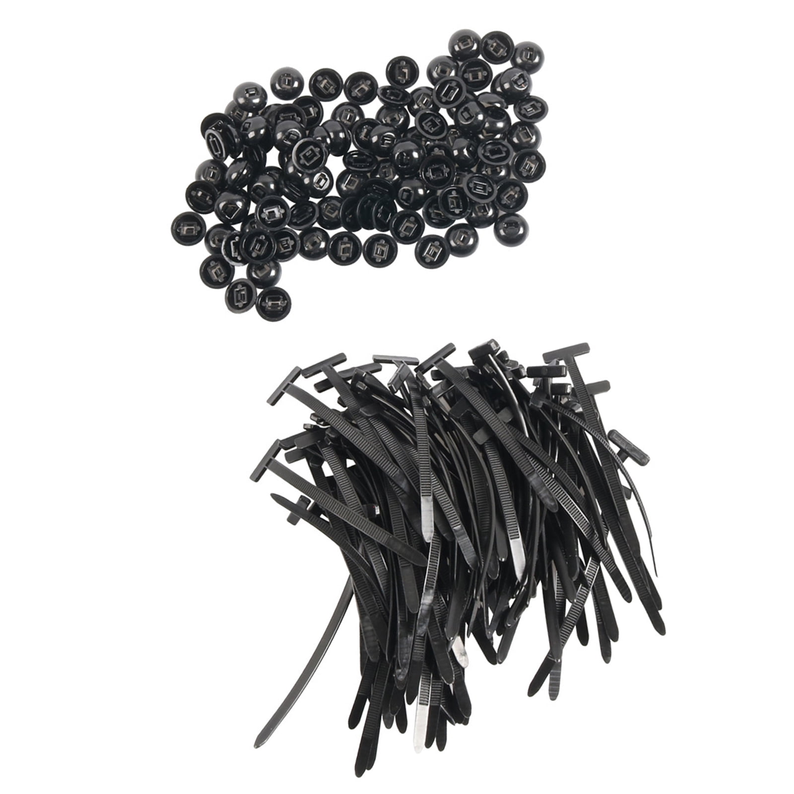 Pack of 100 Heavy Duty Nylon Zip Ties Supporting Wide Temp Tolerance ...