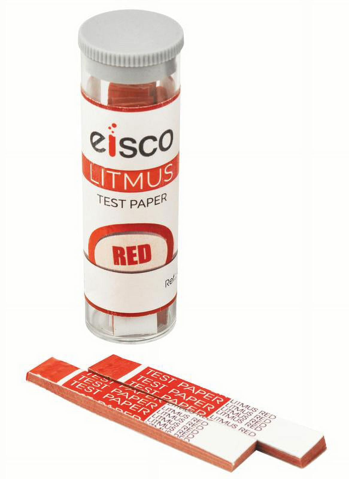 Pack of 100 Litmus Test Strips, Red, Base/Alkaline Indicator, Includes ...