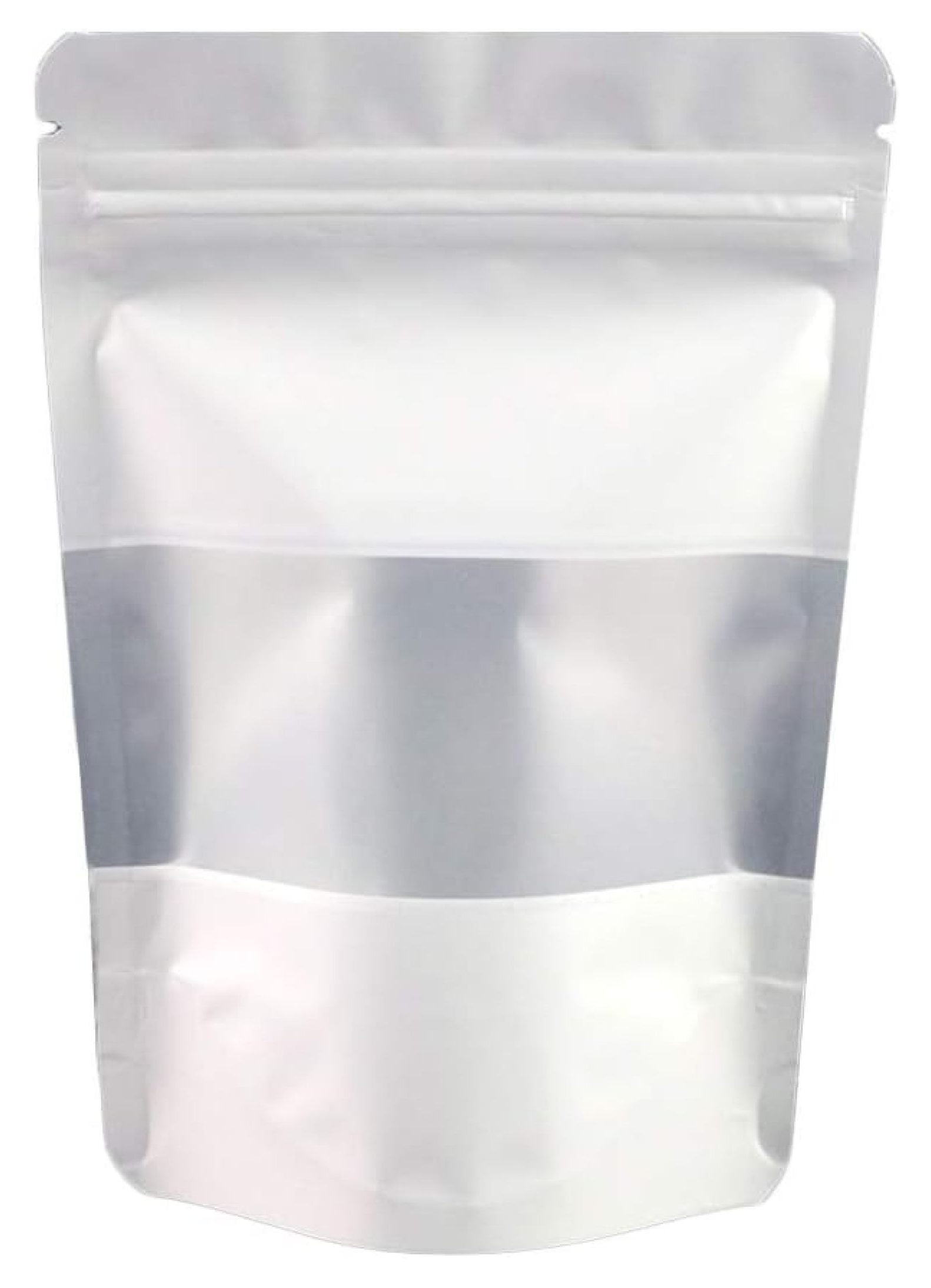 Pack of 100 Matte Color Resealable Stand Up Snack Packaging Pouches ...