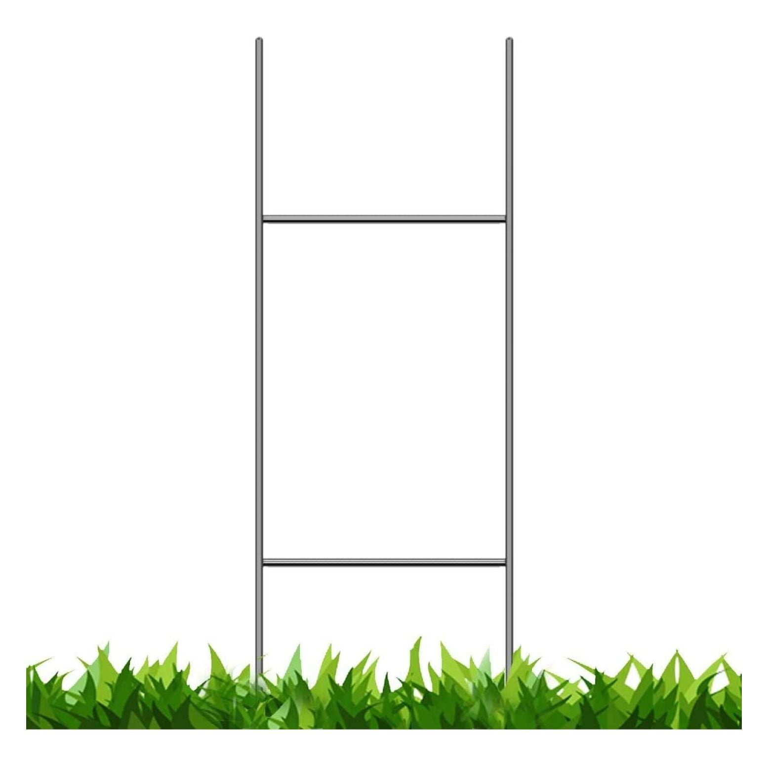 Pack of 100 Metal H-Stakes H Frame Wire Stakes - Yard Sign Stake - Use ...