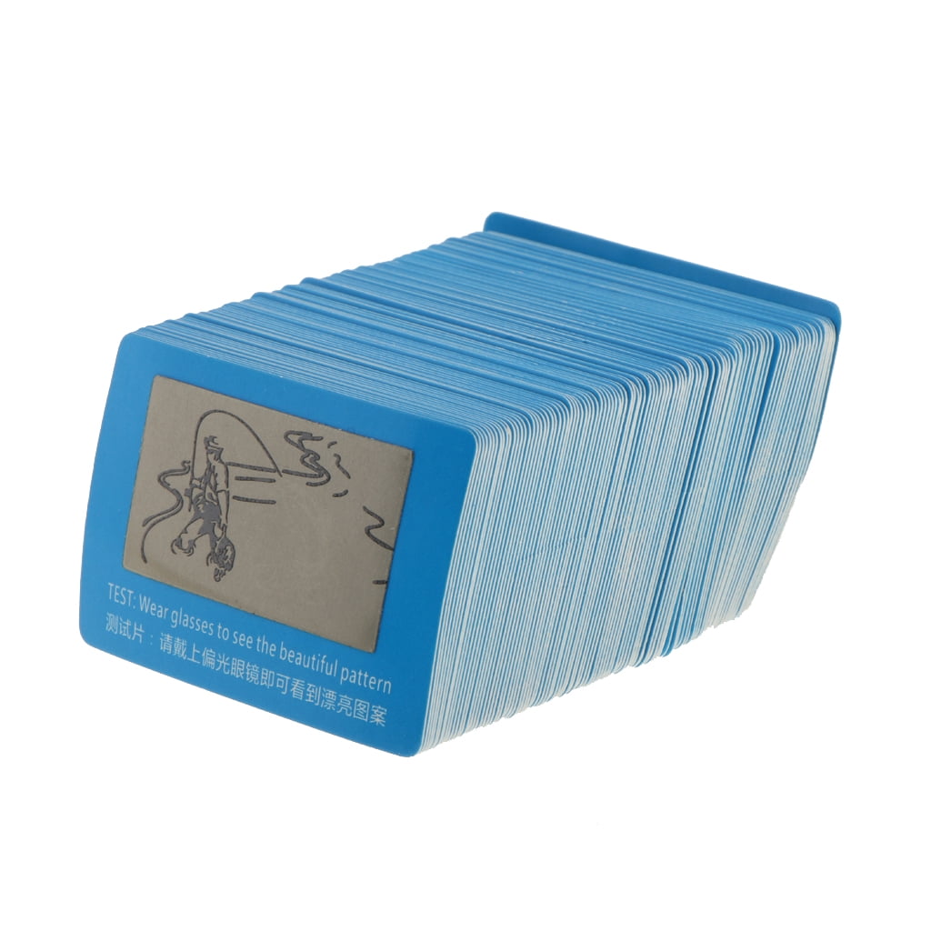 Pack of 100 Polarized Testing Paper Card Sunglasses Lens Tester ...
