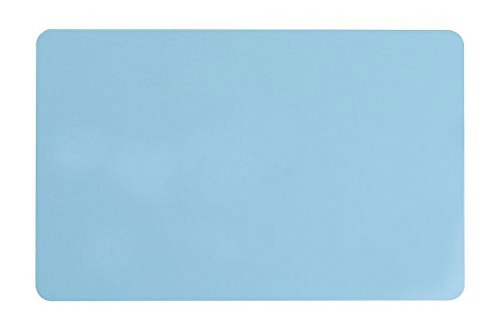 Pack of 100 Premium Graphic Quality Light Blue PVC Cards CR80 30 Mil ...