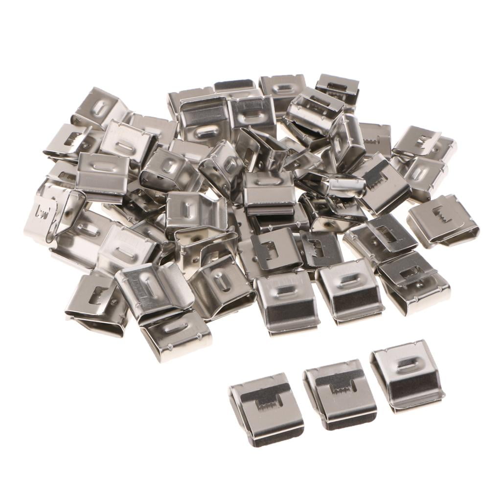 Pack of 100 Stainless Cable Clips - Replacement Parts and Accessories ...