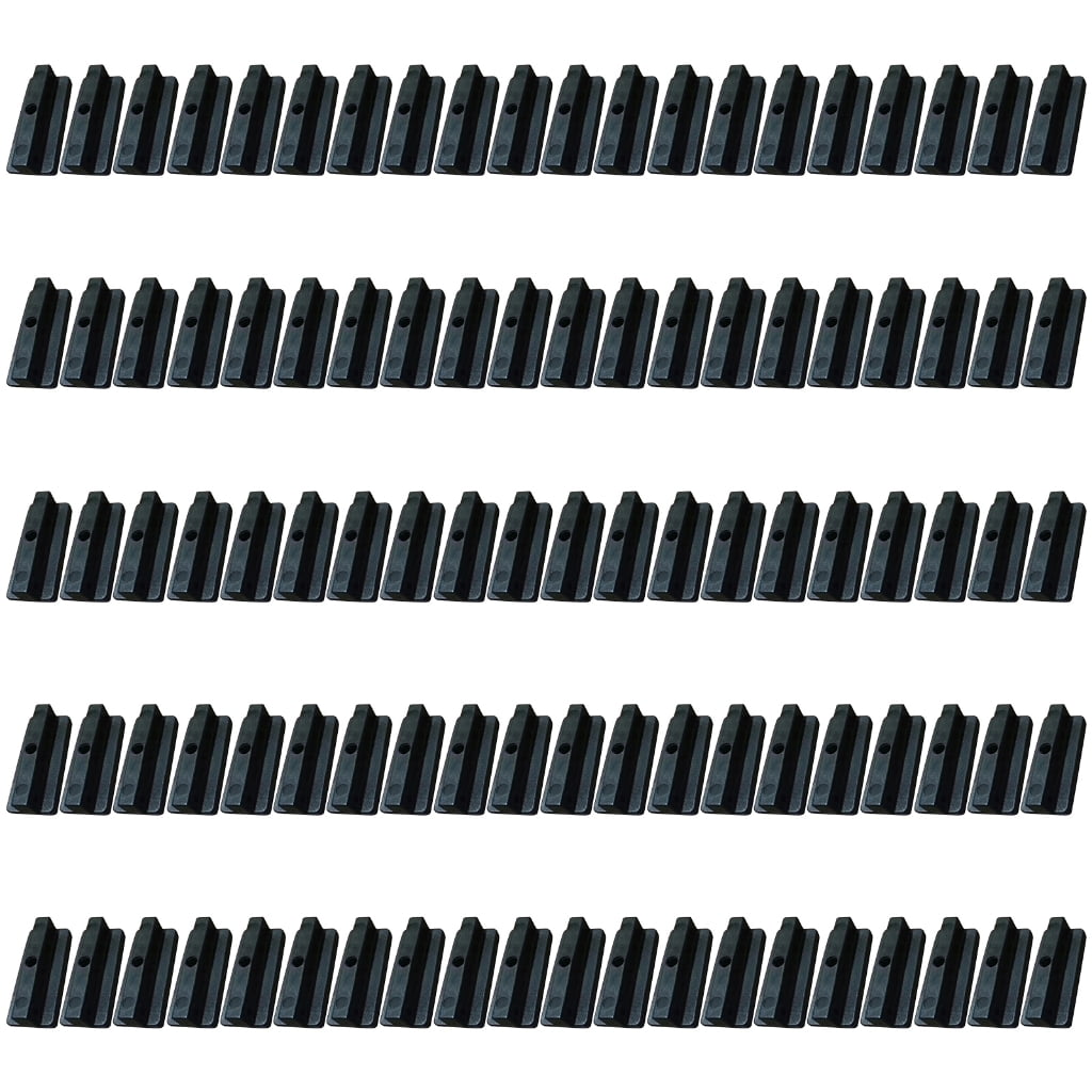 Pack of 100 Sturdy Decking Clip 6mm Plastic Fasteners for Composite ...