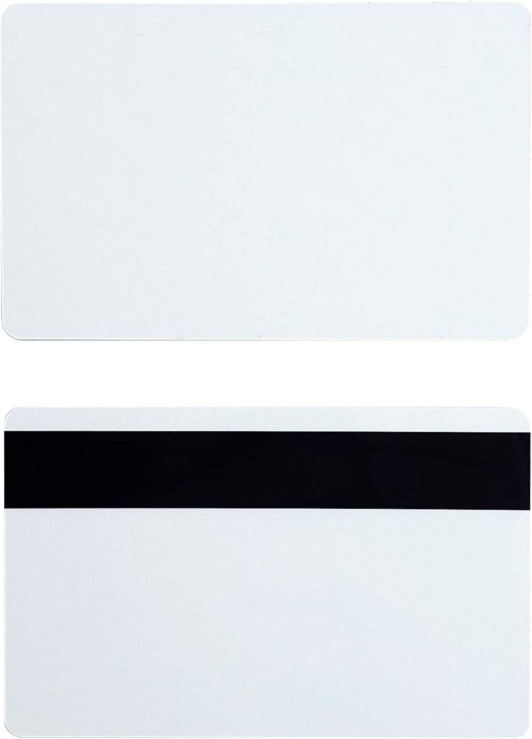 Pack of 1000 Premium Graphic Quality White PVC w/HiCo 3 Track Mag Stripe Cards CR80 30 Mil ...