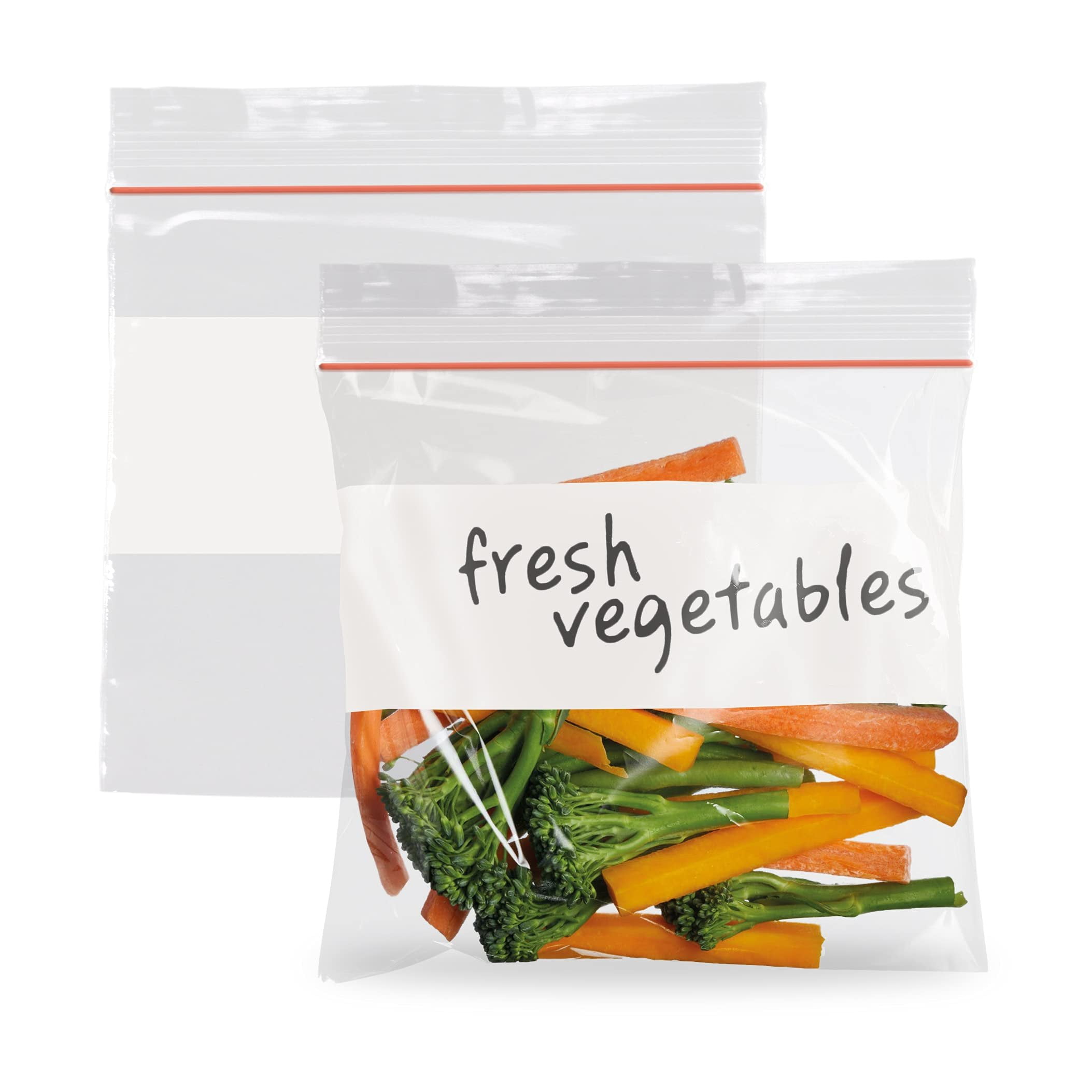 Pack of 1000 Write-On Block Seal Top Bags 6 x 6. Thickness 4 mil. Ultra ...