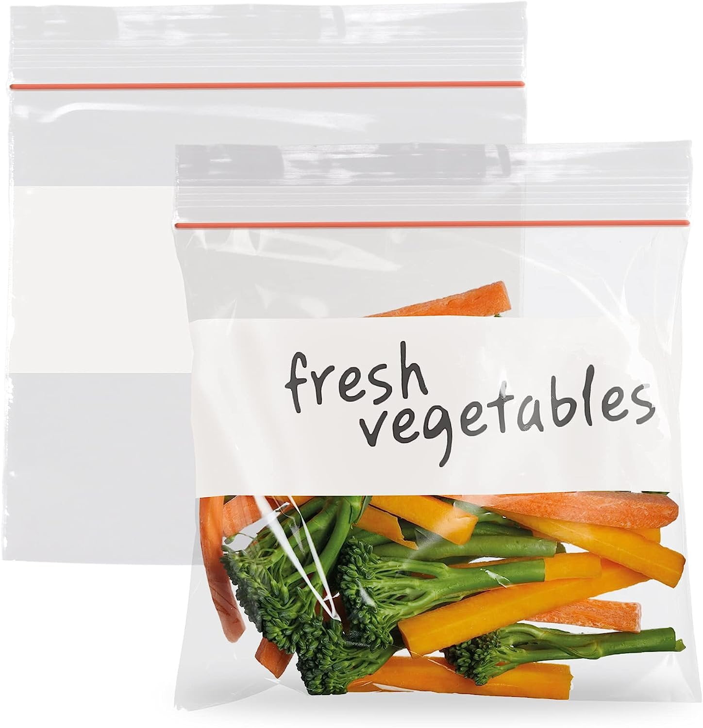 Pack of 1000 Write-On Block Seal Top Bags 6 x 6. Thickness 4 mil. Ultra ...