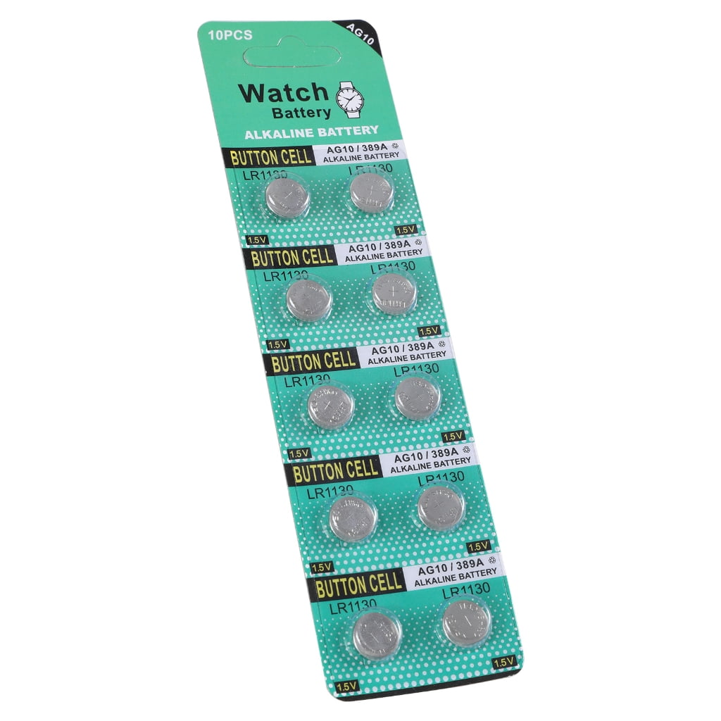 Pack of 10pcs AG10 LR1130 1.5V Coin Cell Batteries for Toys Watches ...