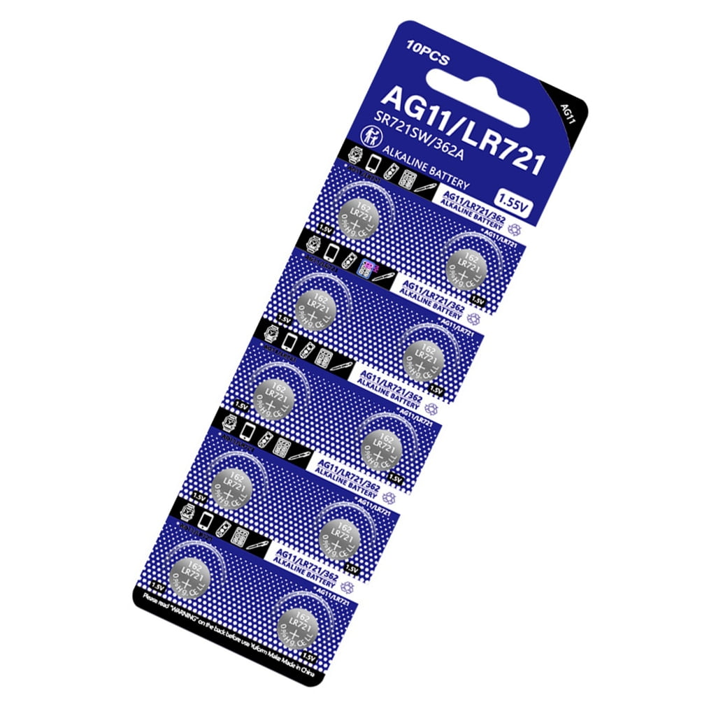 Pack of 10pcs AG11 Button Cell Batteries LR721 For Watches Toy And ...