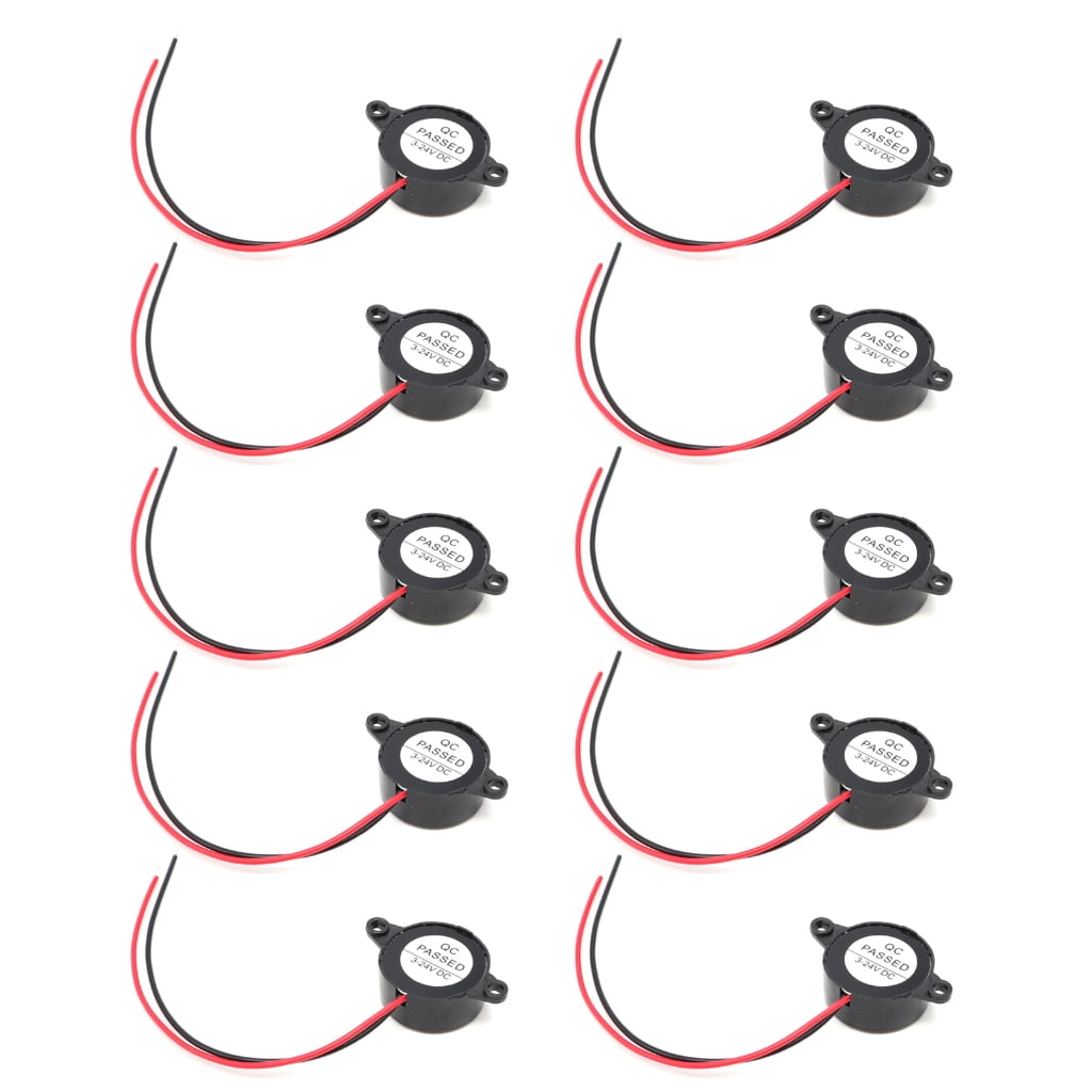 Pack of 10pcs SFM-20B Electronic Buzzers DC3-24V Piezoelectric Alarm ...