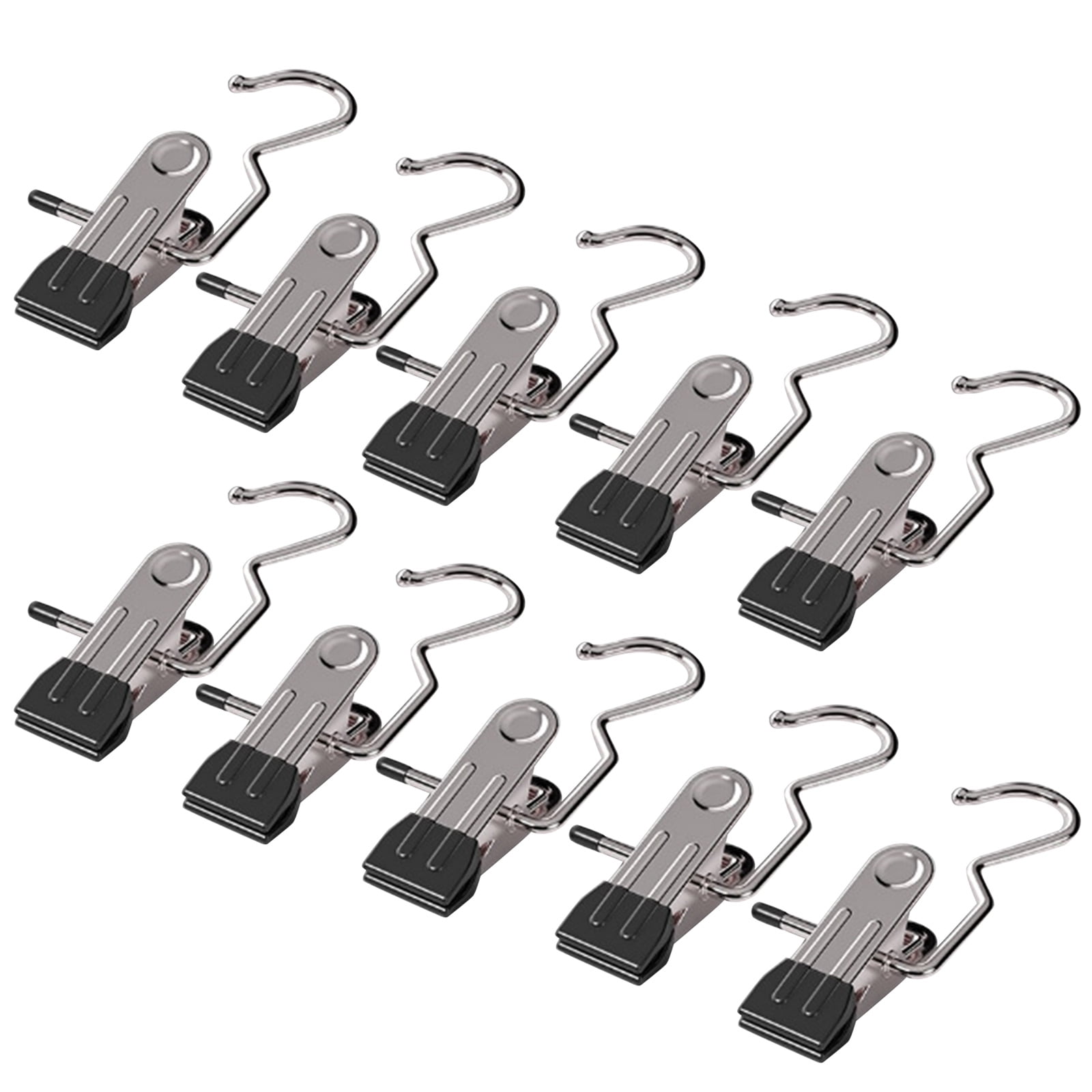 Pack of 10pcs Versatile Storage Clips Pants Hanger Wardrobe Organizers ...