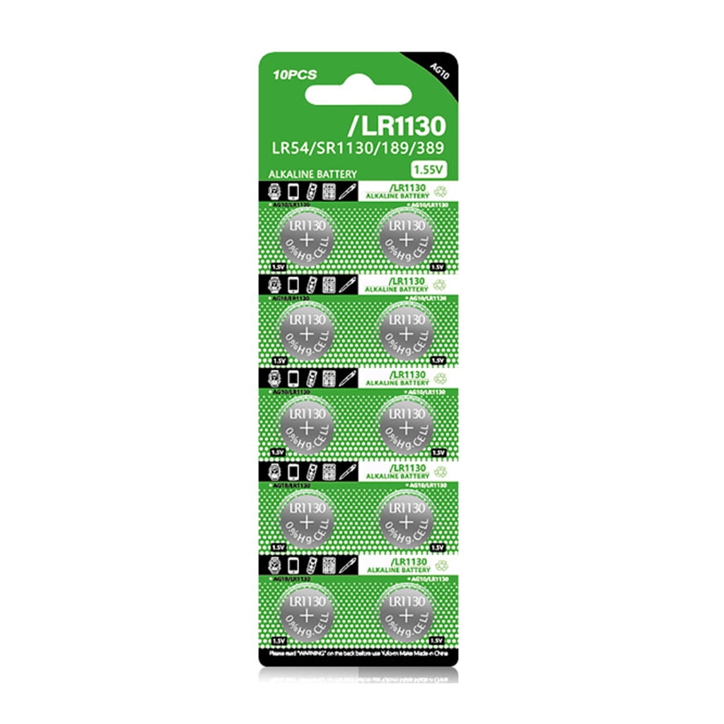 Pack of 10pcs/sheet LR1130 Alkaline Button Batteries 1.5V Coin Cell ...