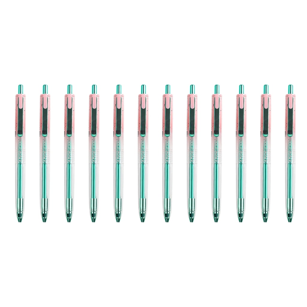 Pack of 12 0.5mm Quiet Clicks Gel Pen Quick Drying Ink Smooth Writing ...