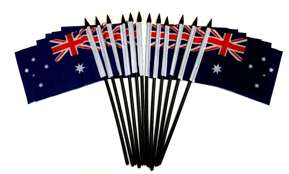 Pack of 12 4"x6" Australia International Polyester Miniature Office ...