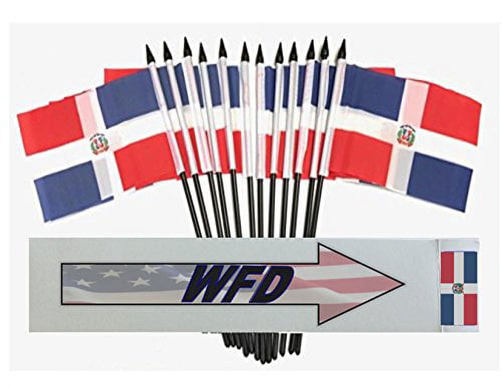 Pack of 12 4"x6" Dominican Republic Polyester Miniature Office Desk ...