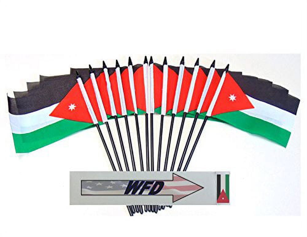 Pack of 12 4"x6" Jordan Polyester Miniature Desk & Little Table Flags ...