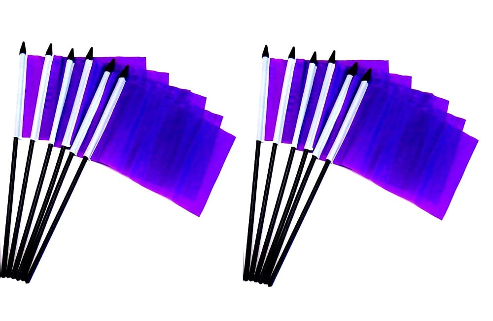 Pack of 12 4"x6" Purple Polyester Miniature Office Desk & Little Table ...