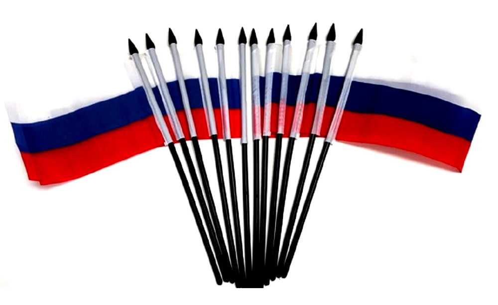 Pack of 12 4"x6" Russia International Polyester Miniature Office Desk ...
