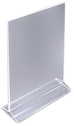 (Pack of 12) 8½" x 11" Acrylic Sign Holder/Clear Table Card Display ...