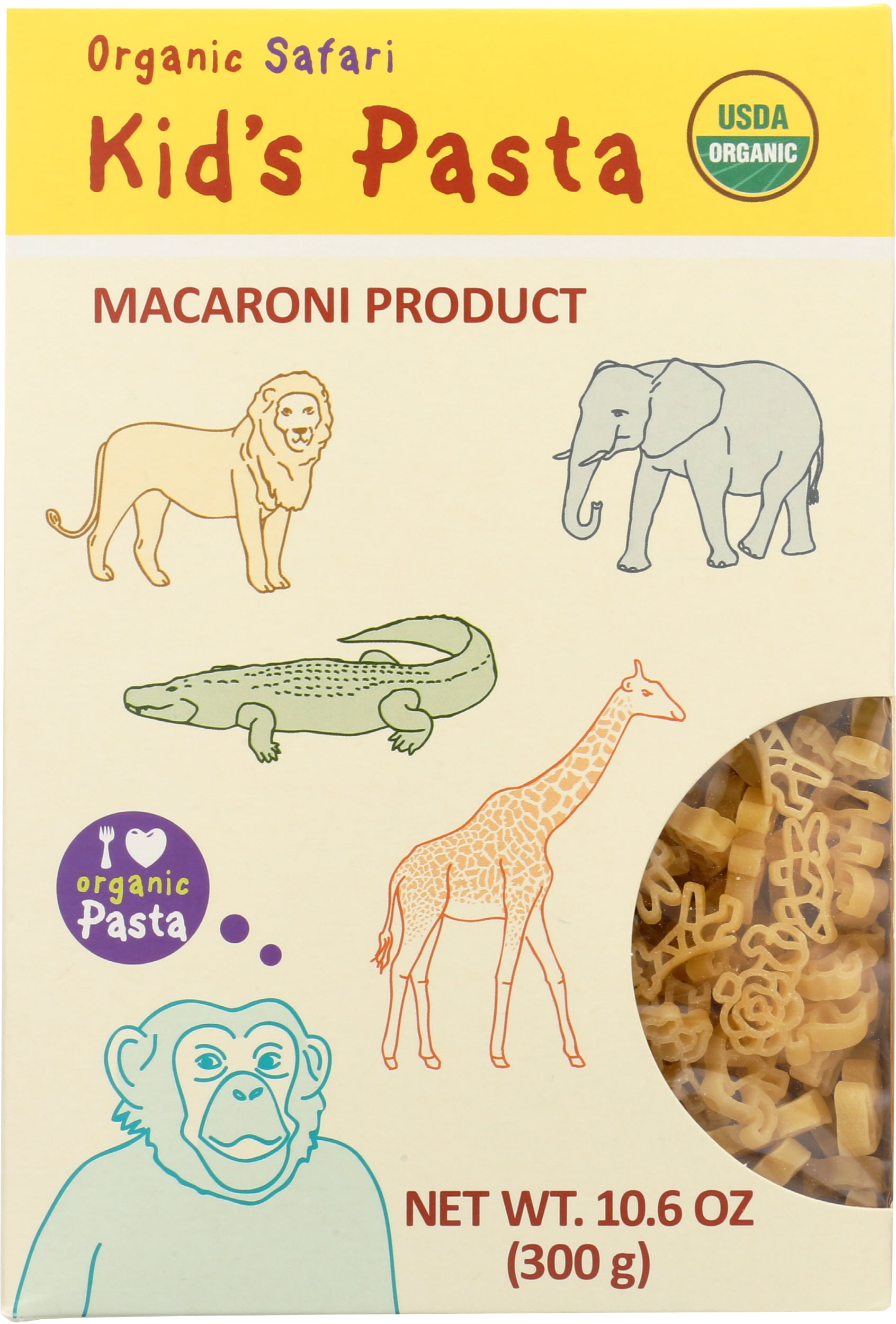 Pack of 12, Alb Gold Organic Safari Shape Kid's Pasta, 10.6 oz ...