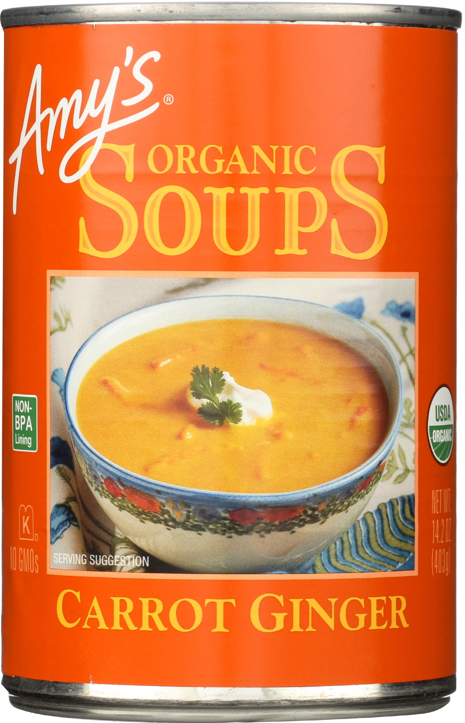 Pack of 12, Amys Organic Carrot Ginger Soup, 14.2 oz - Walmart.com
