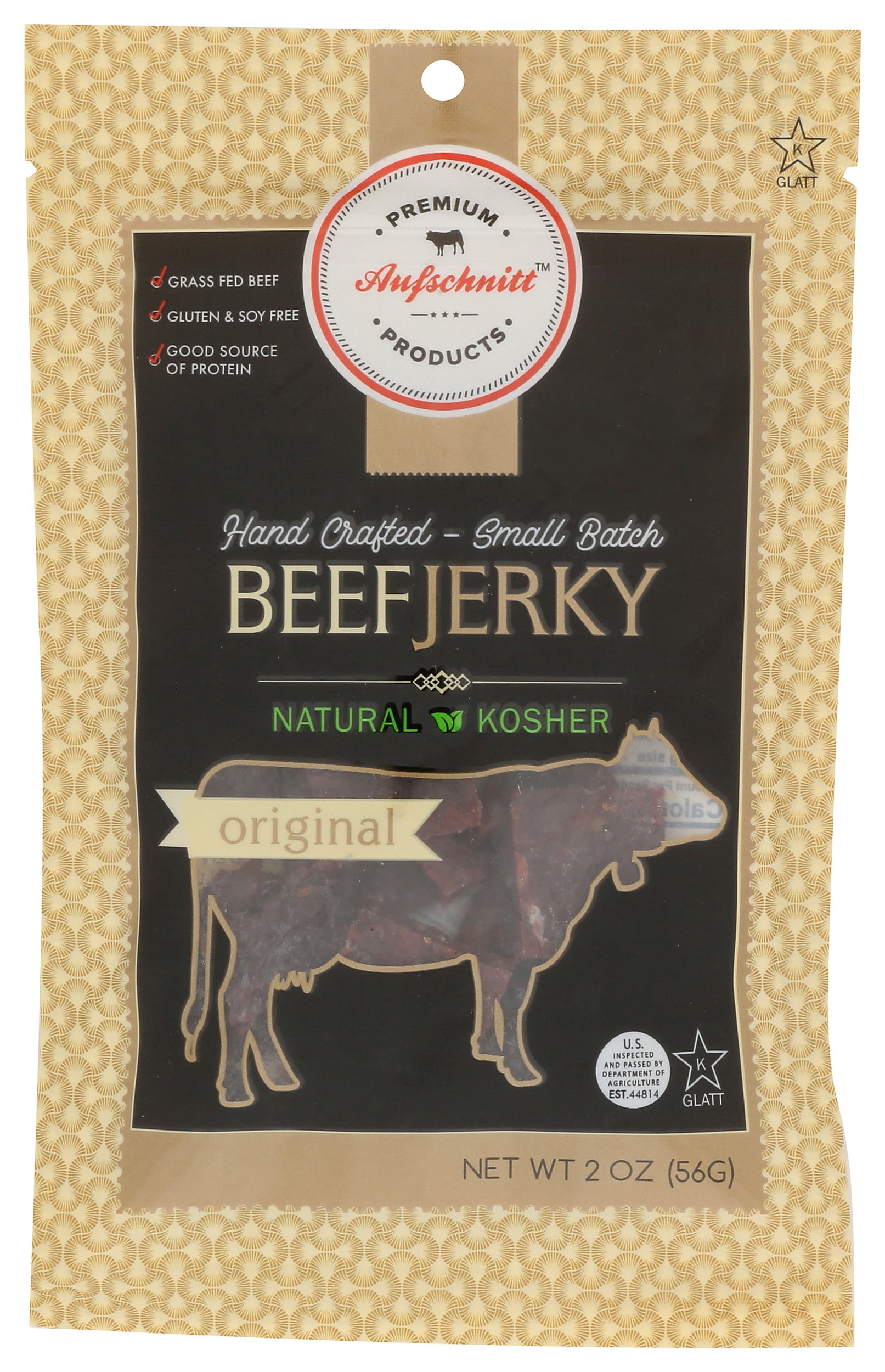 Pack of 12, Aufschnitt Original Beef Jerky, 2 oz - Walmart.com