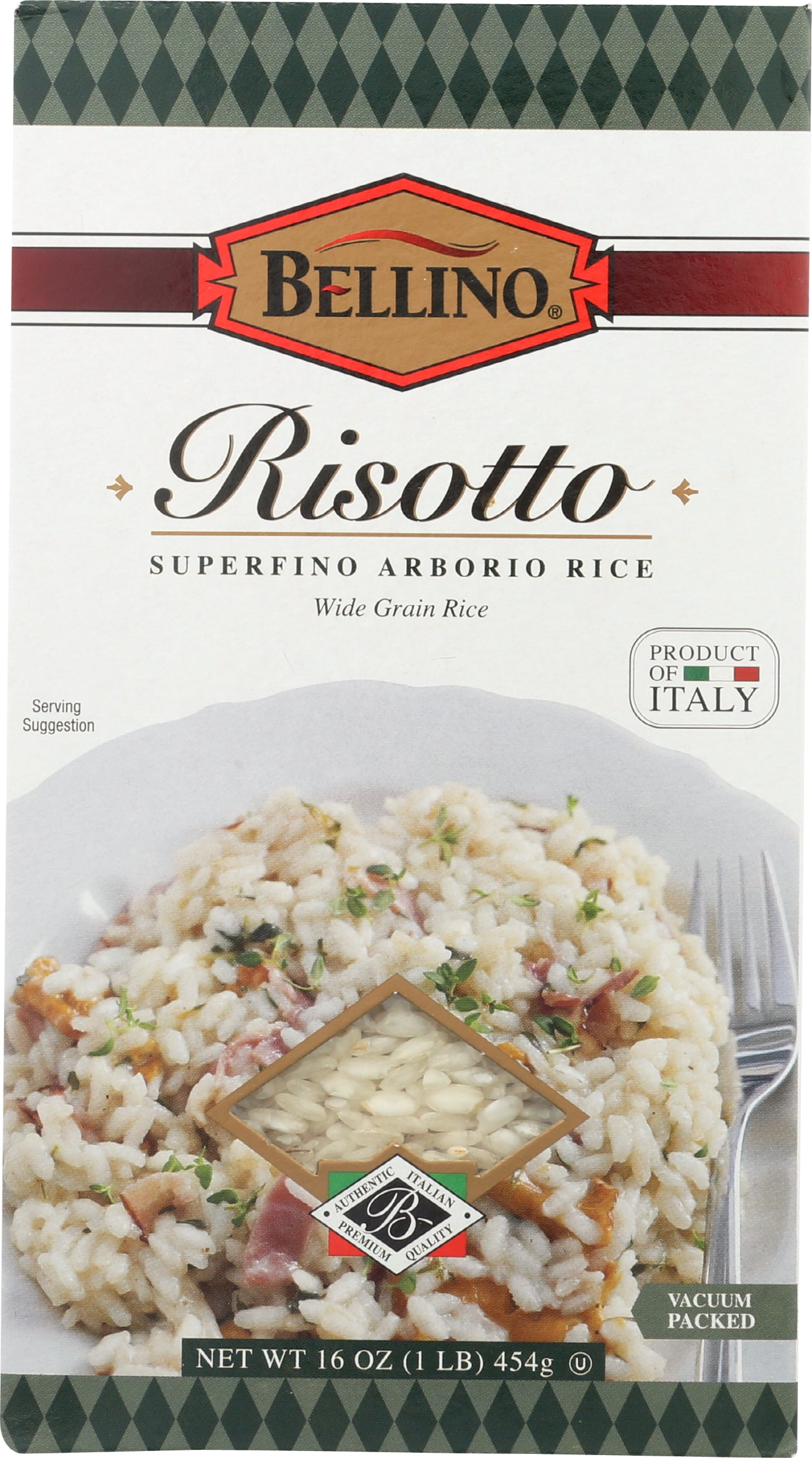 Pack of 12, Bellino Superino Arborio Risotto, 16 oz - Walmart Business ...