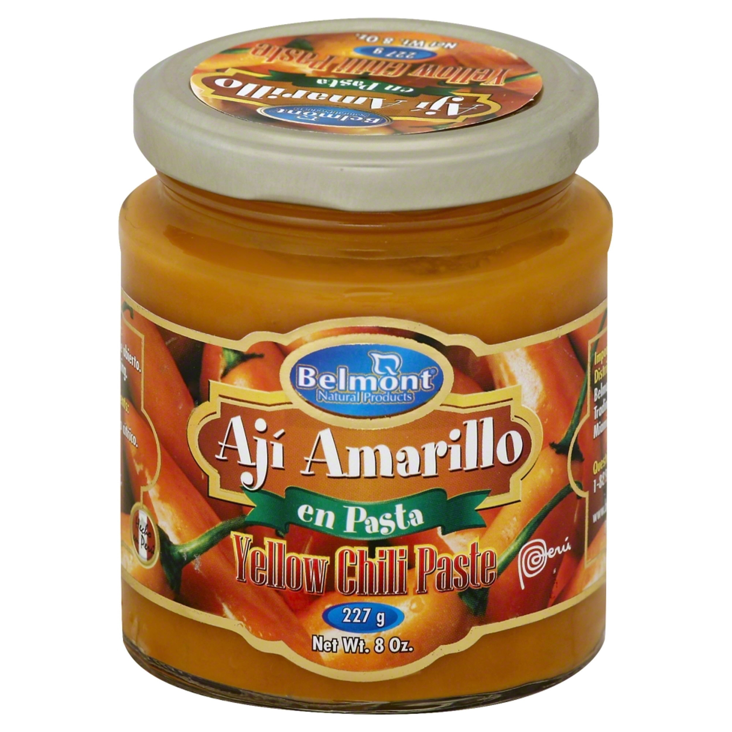 Pack of 12, Belmont Aji Amarillo En Pasta Yellow Chili Paste, 8 fl oz ...