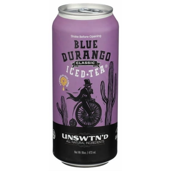 Pack of 12 Blue Durango Unsweetened Iced Tea RTD 16 fl oz - Walmart.com