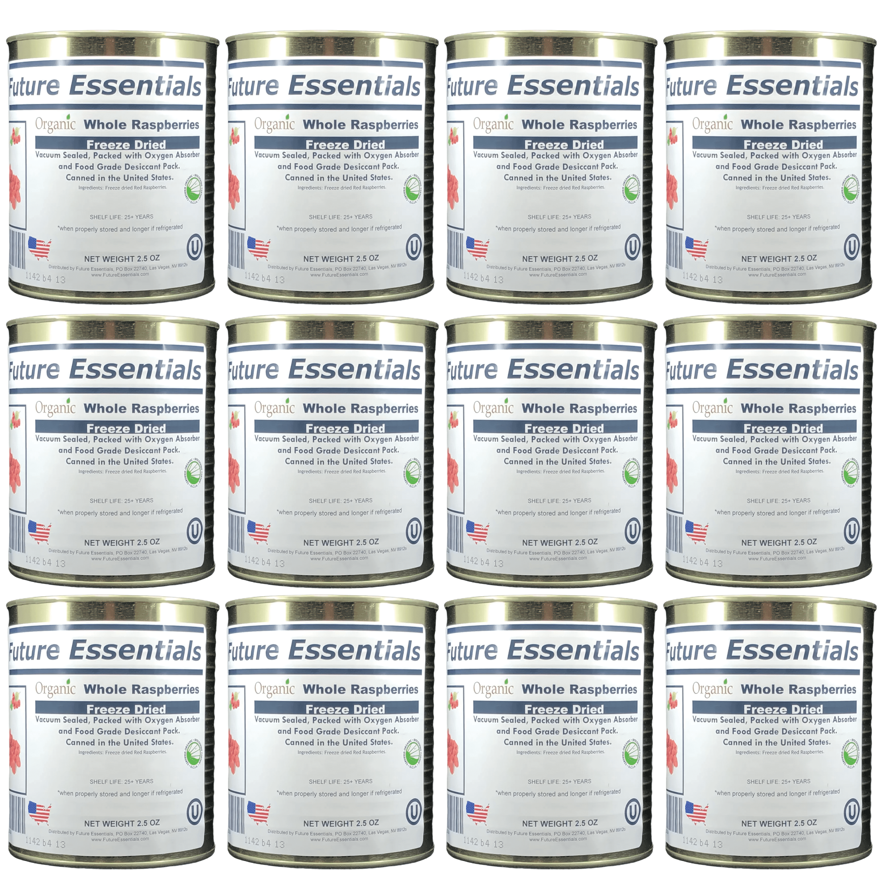 (Pack of 12 Cans ) Future Essentials Freeze Dried Long Shelf Life ...