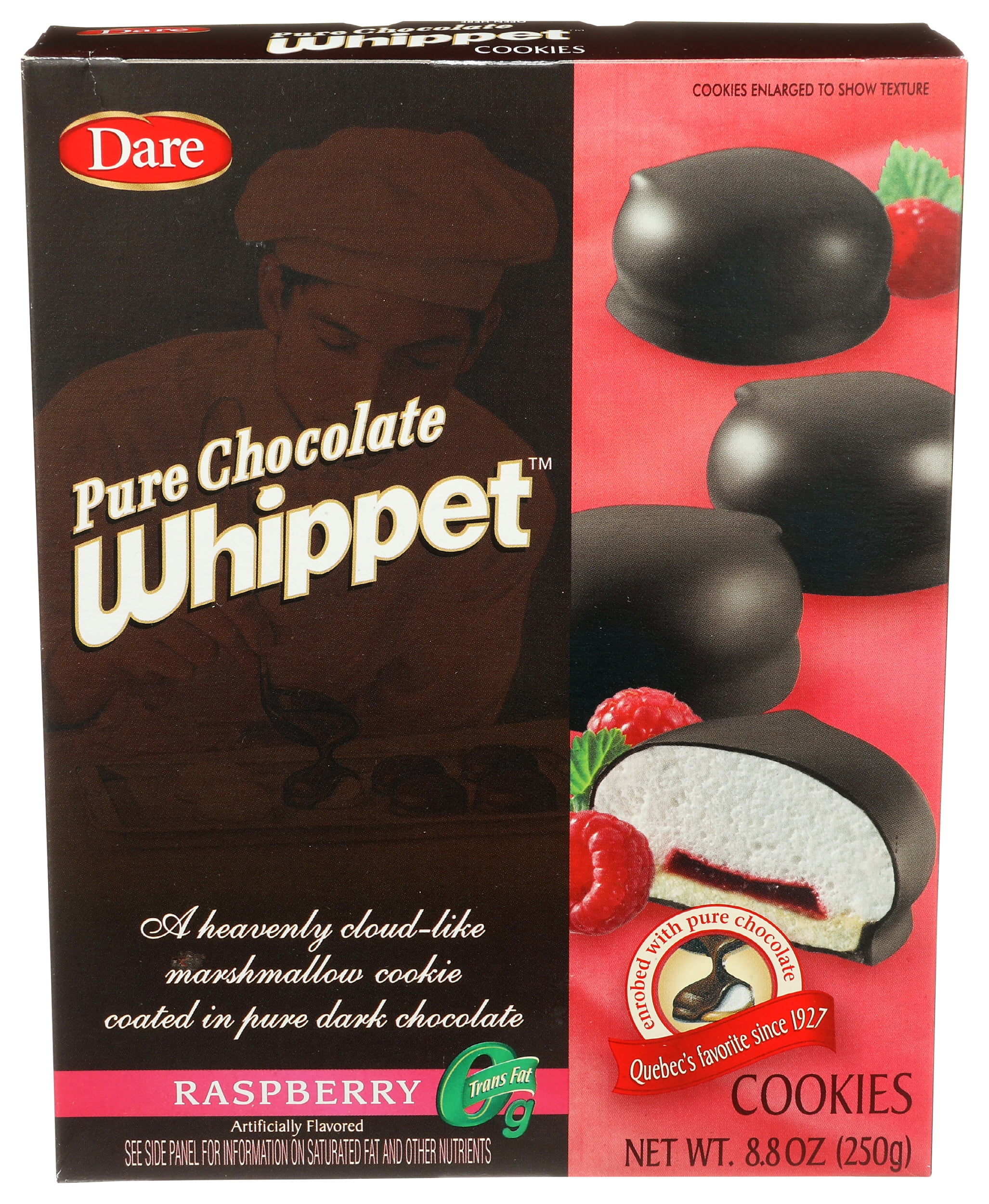 (Pack of 12), Dare Pure Chocolate Whippet Cookies - Raspberry, 8.8 oz ...