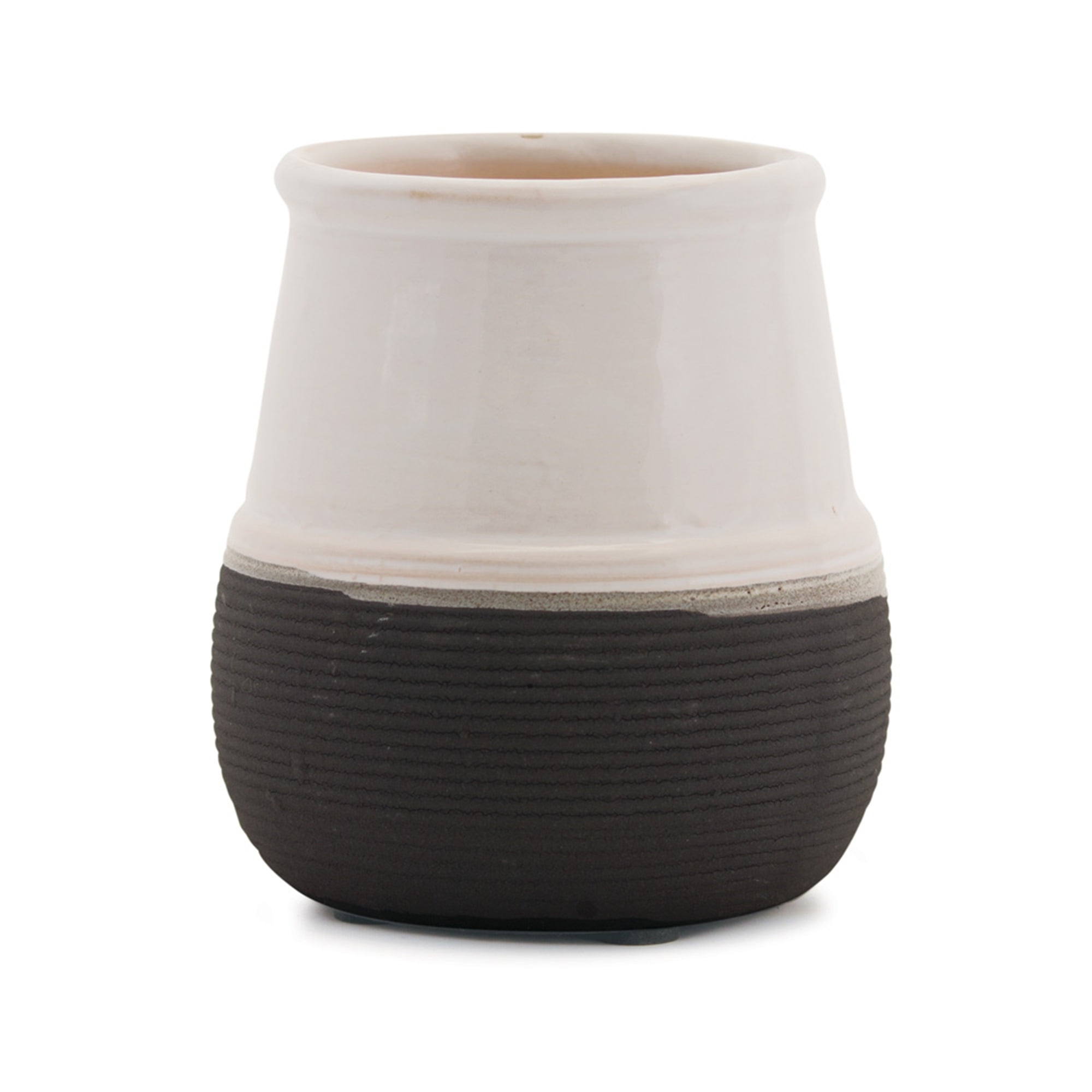 Pack of 12 Dark Brown and Ivory Terracotta Table Top Pots 5.75 ...