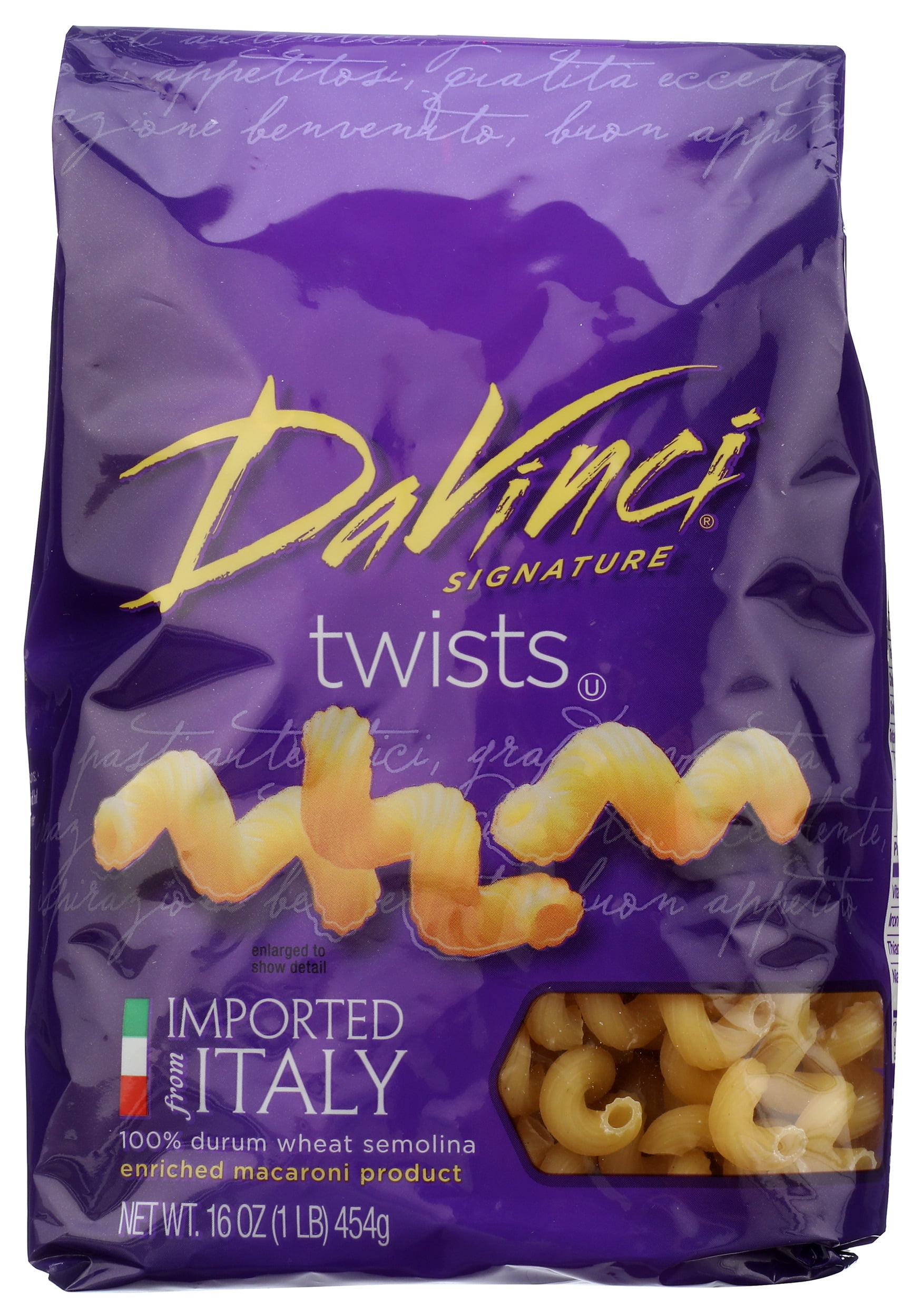 Pack of 12, Davinci Signature Pasta Twists, 16 oz - Walmart.com