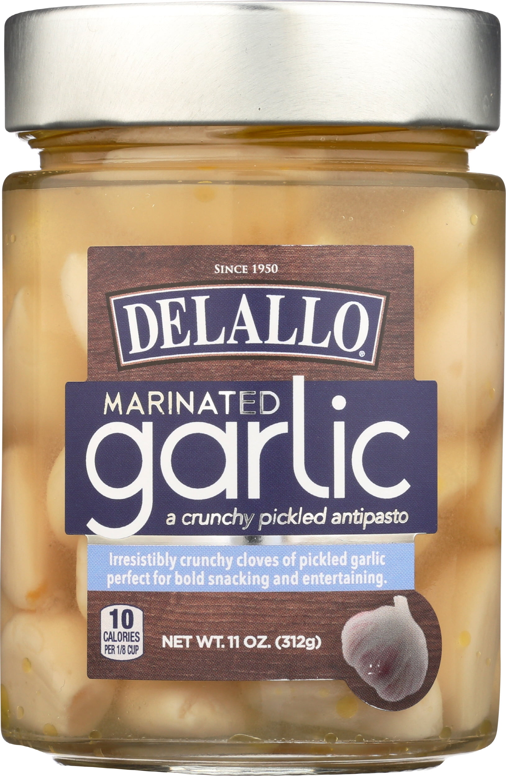 (Pack of 12), Delallo Marinated Garlic, 11 oz - Walmart.com