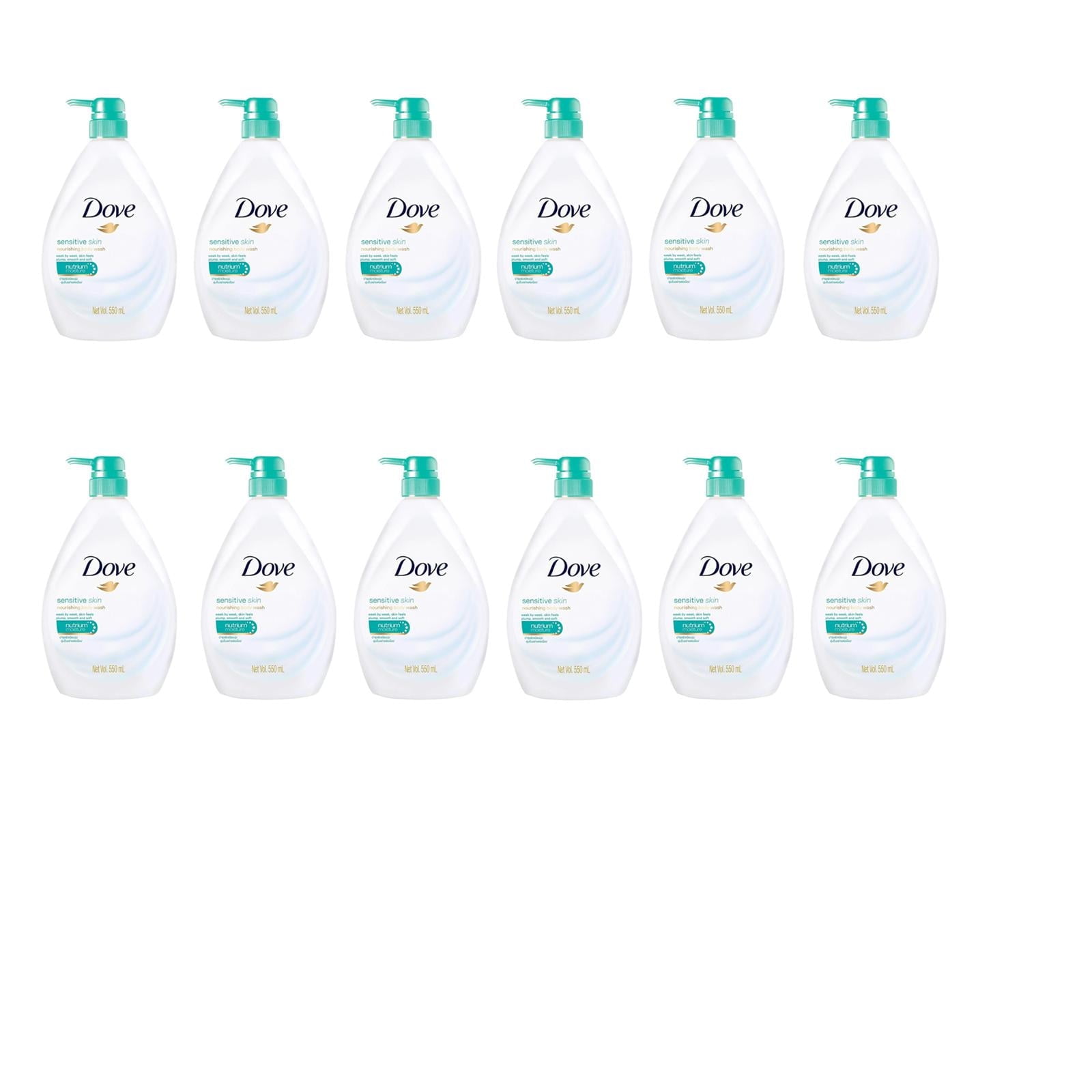 (Pack of 12) Dove Sensitive Skin Body Wash Pump - Walmart.com